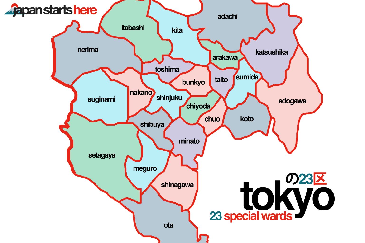 Ways to Make Sense of the Districts of Tokyo
